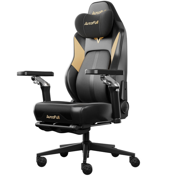 AutoFull M6 Ultra Black Gaming Chair with Massage