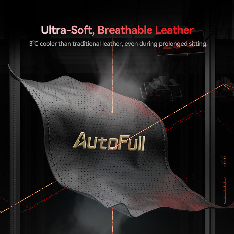 AutoFull M6 Ultra Black Gaming Chair with Massage