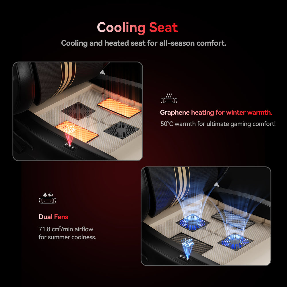 AutoFull M6 Ultra Black Gaming Chair with Massage