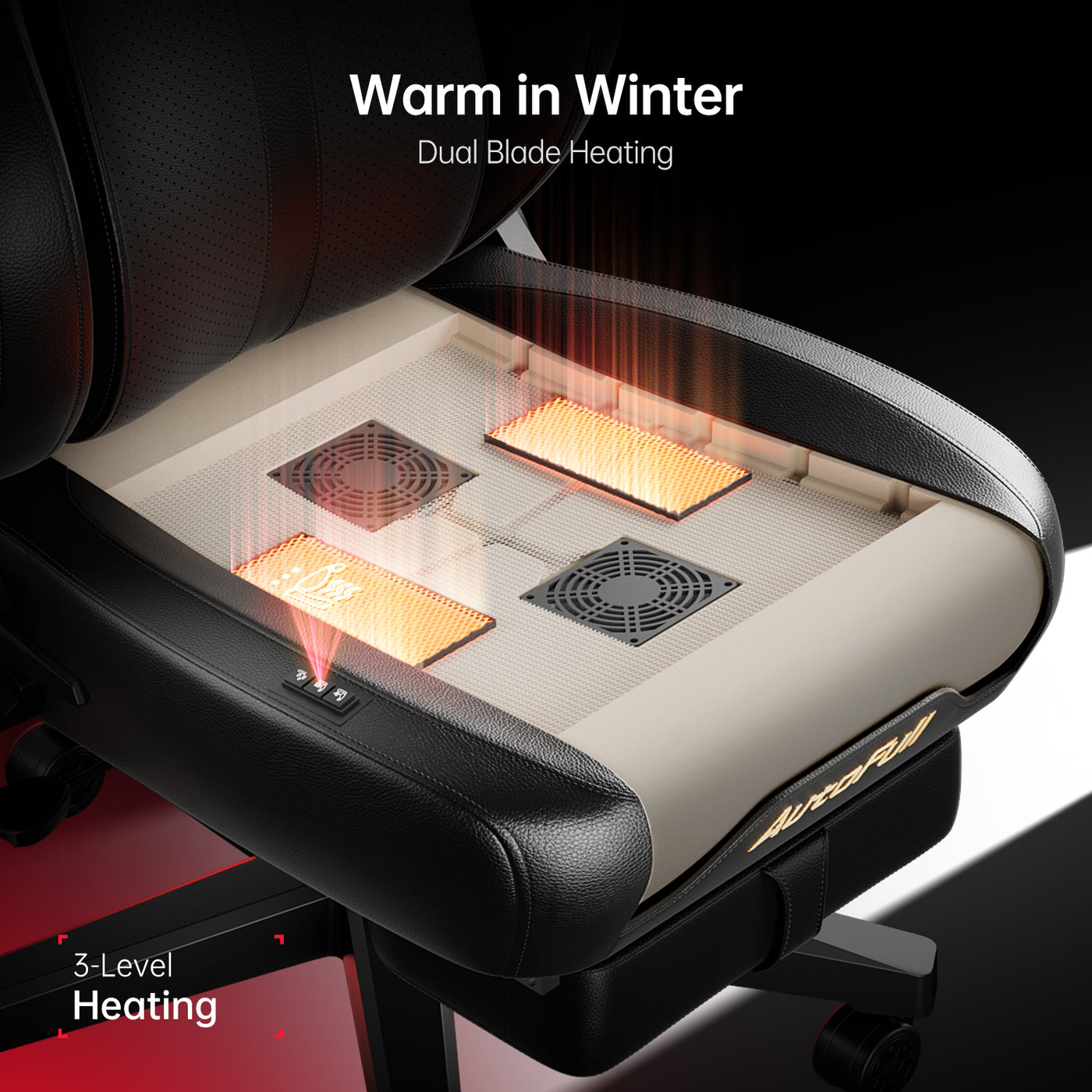 AutoFull M6 Pro Gaming Chair with Ventilation & Heating Cushion