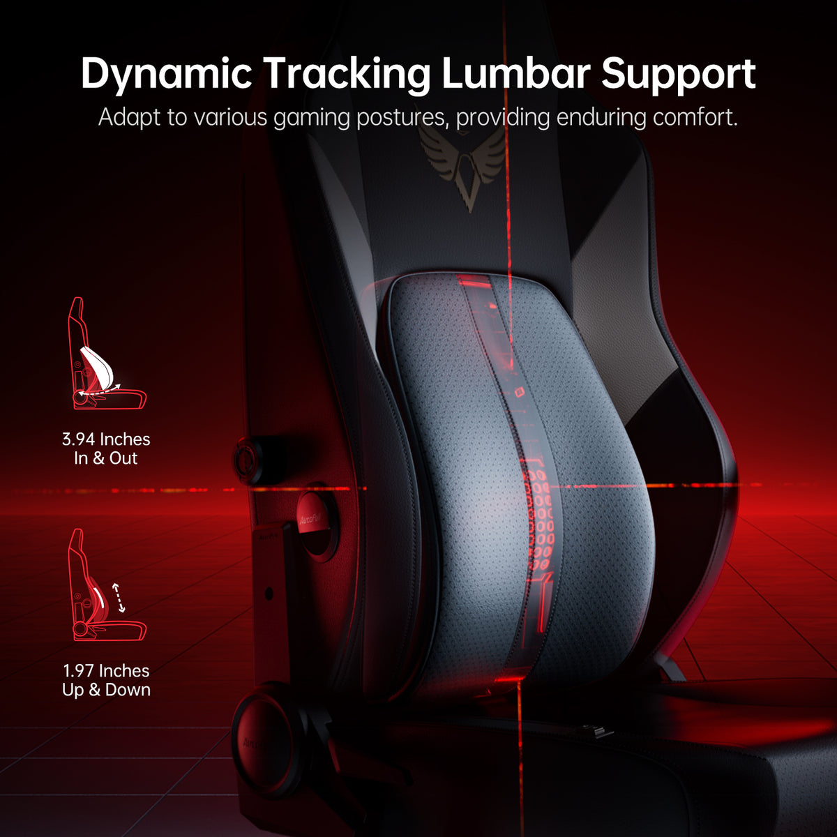 AutoFull M6 Pro Gaming Chair with Ventilation & Heating Cushion