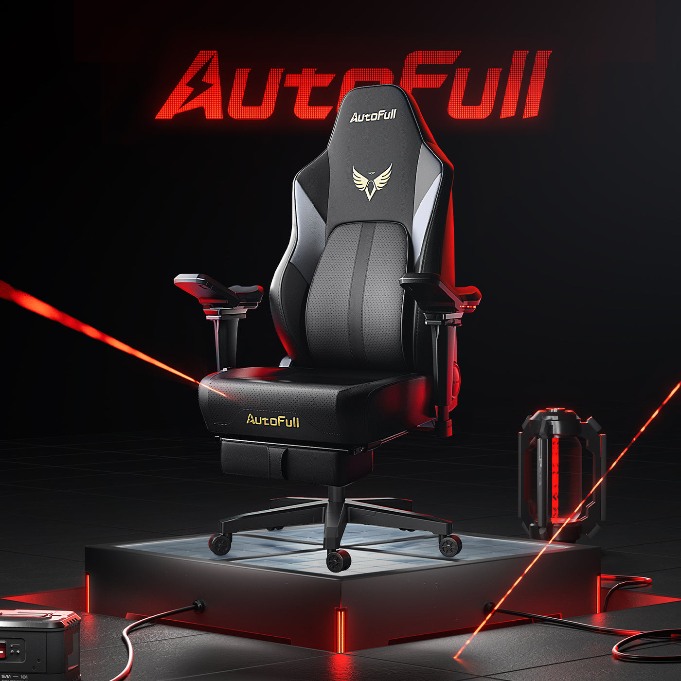 AutoFull M6 Pro Gaming Chair with Ventilation & Heating Cushion